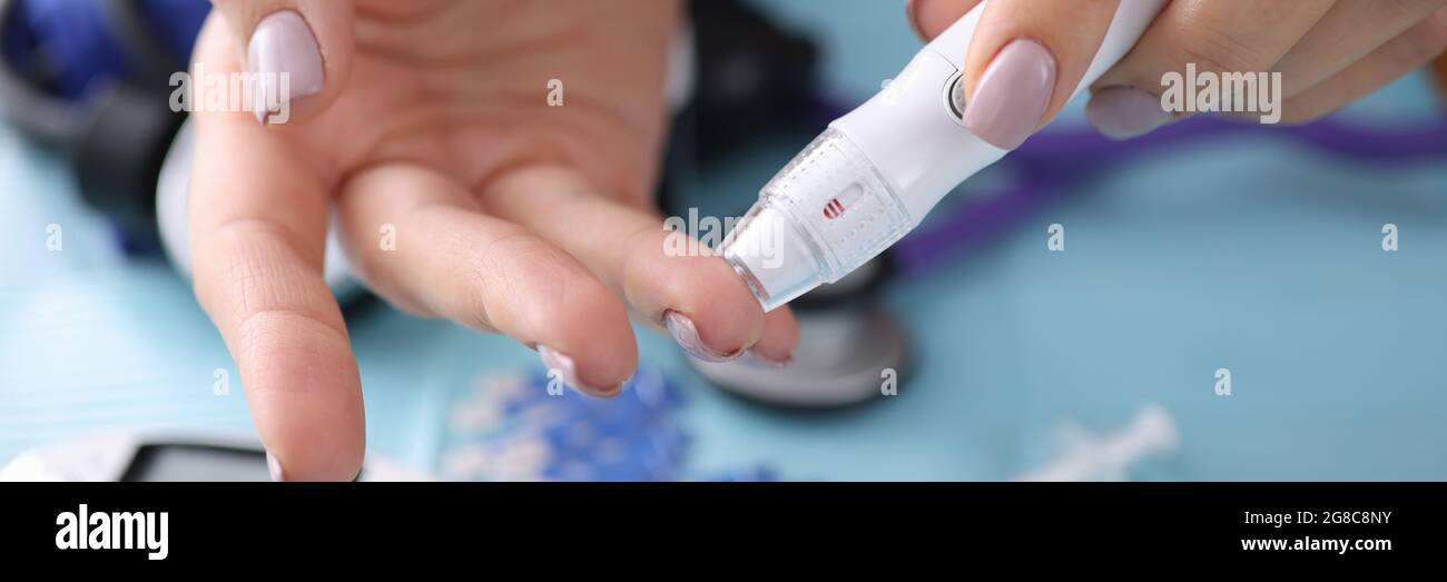 Draw blood woman hi-res stock photography and images - Alamy
