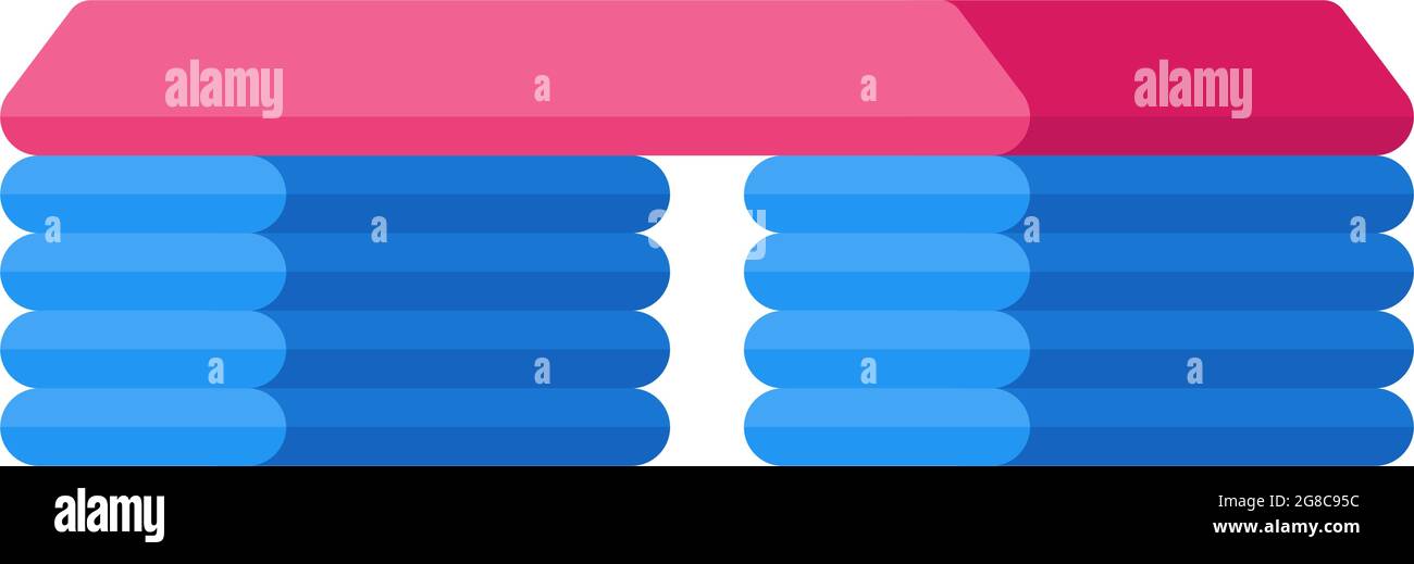 Training step platform fitness vector. Sport equipment illustration ...