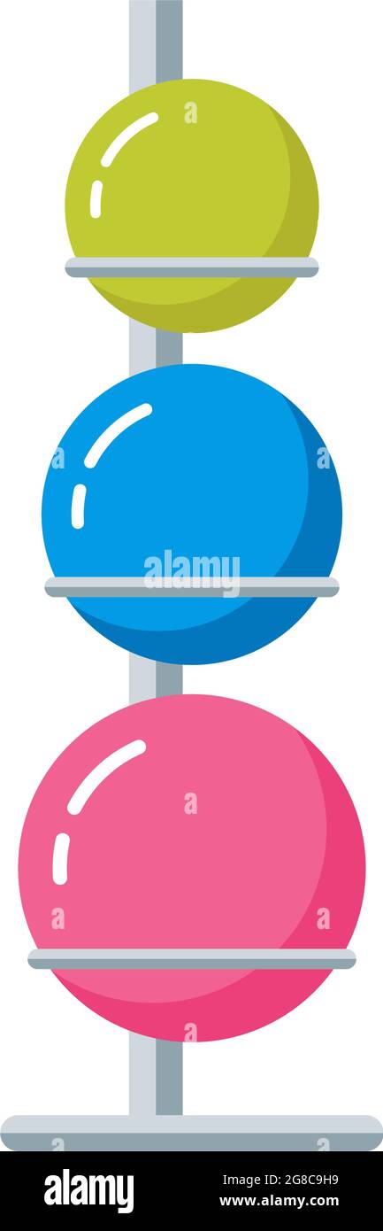 Training fitness ball rack stand isolated cartoon vector Stock Vector ...