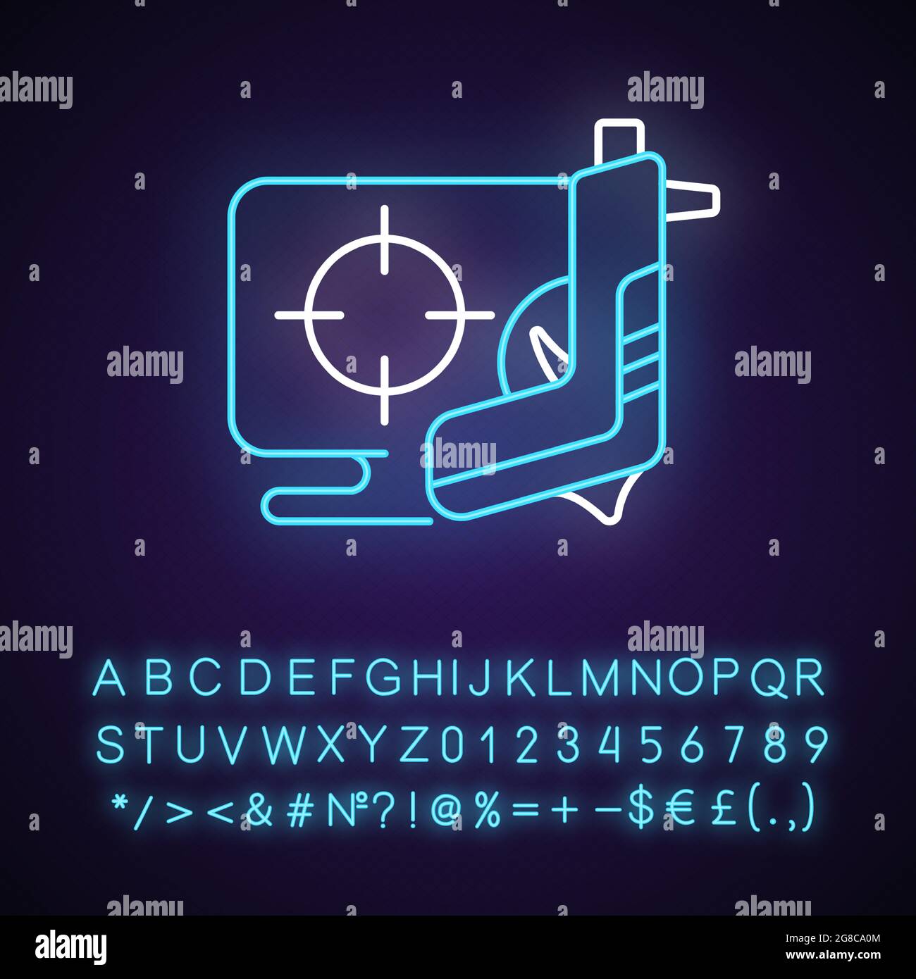 Video game neon computer Stock Vector Images - Alamy