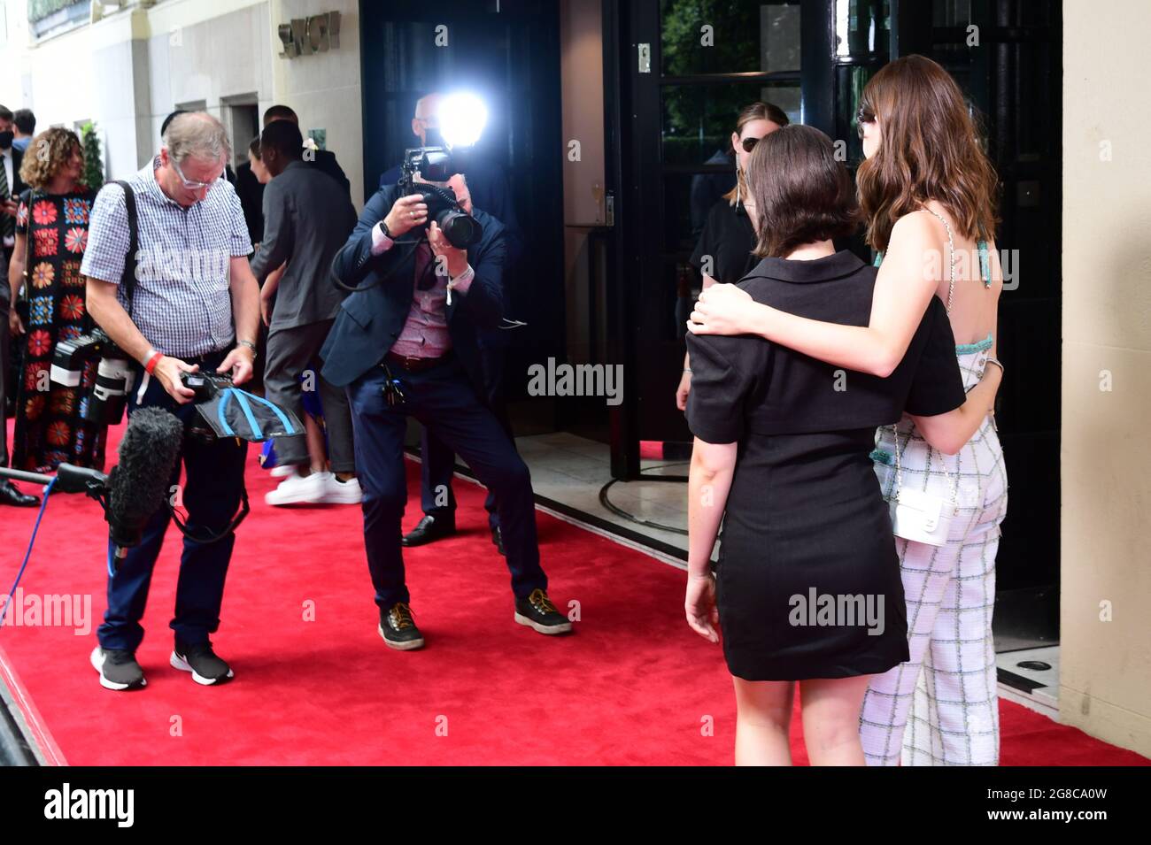 Daisy Edgar-Jones (right) and India Mullen attending the South Bank Sky ...