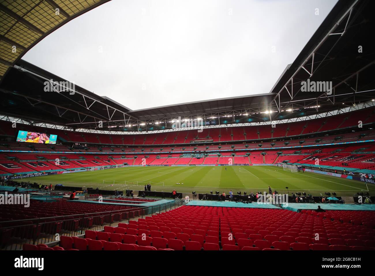 AN EMPTY WEMBLEY STADIUM, ENGLAND V SCOTLAND, 2021 Stock Photo - Alamy