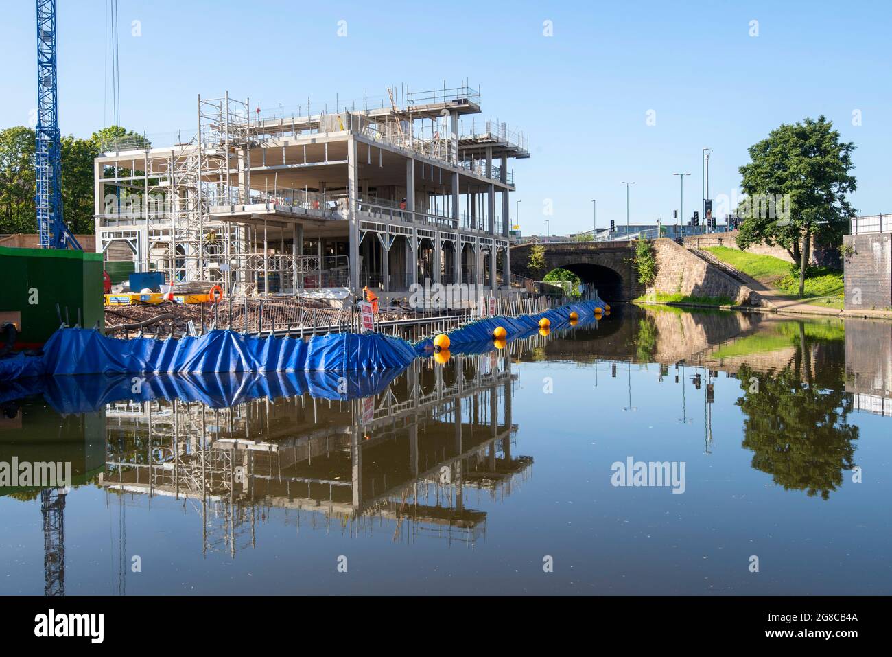Summer morning at the Island Quarter Development on the Southside of ...