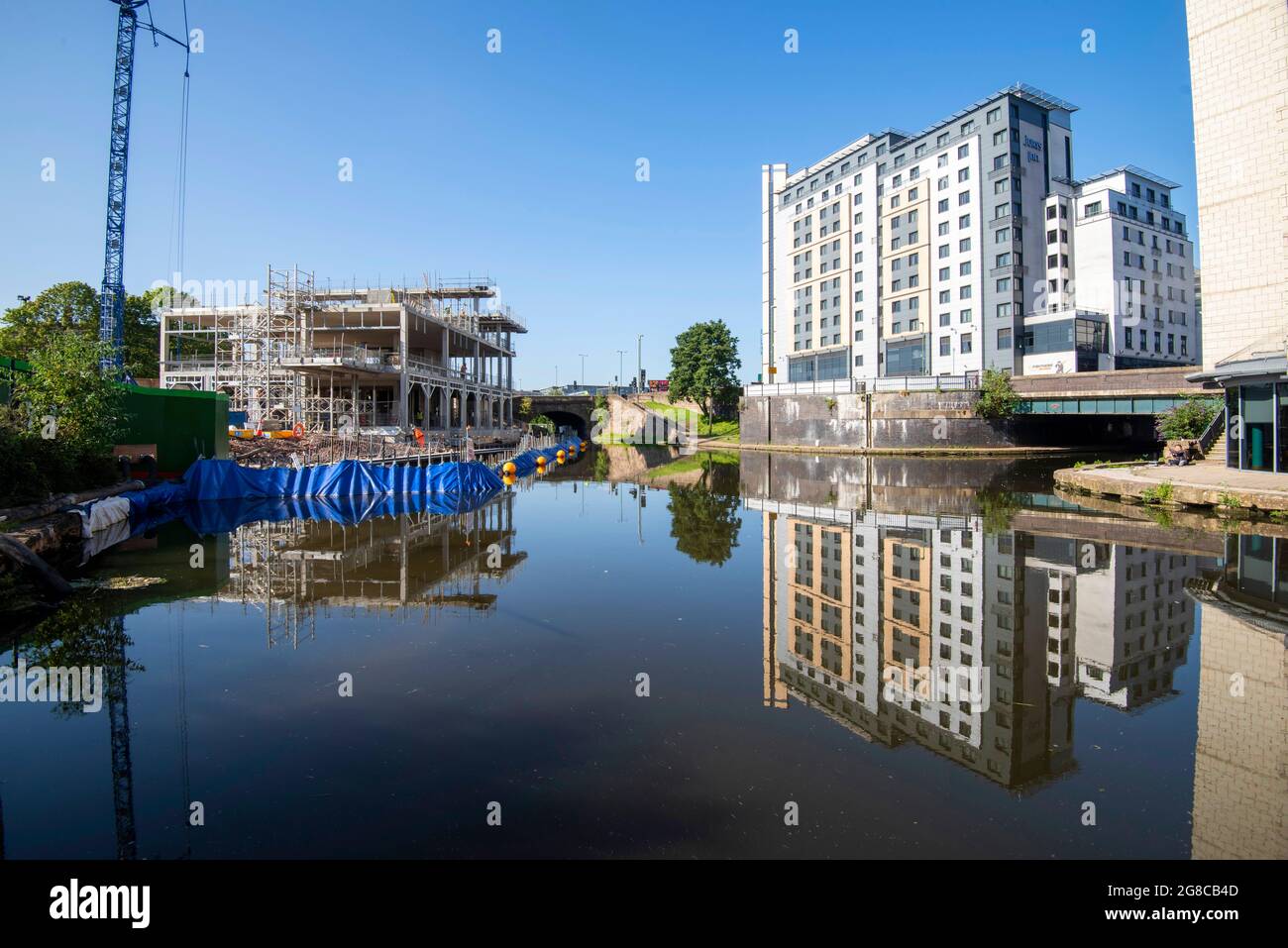 Summer morning at the Island Quarter Development on the Southside of ...