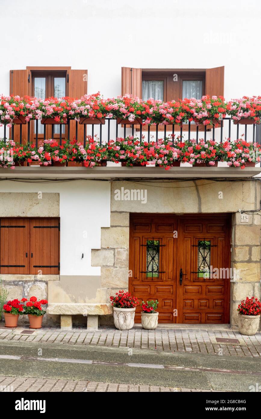 typical architecture from navarra spain Stock Photo - Alamy