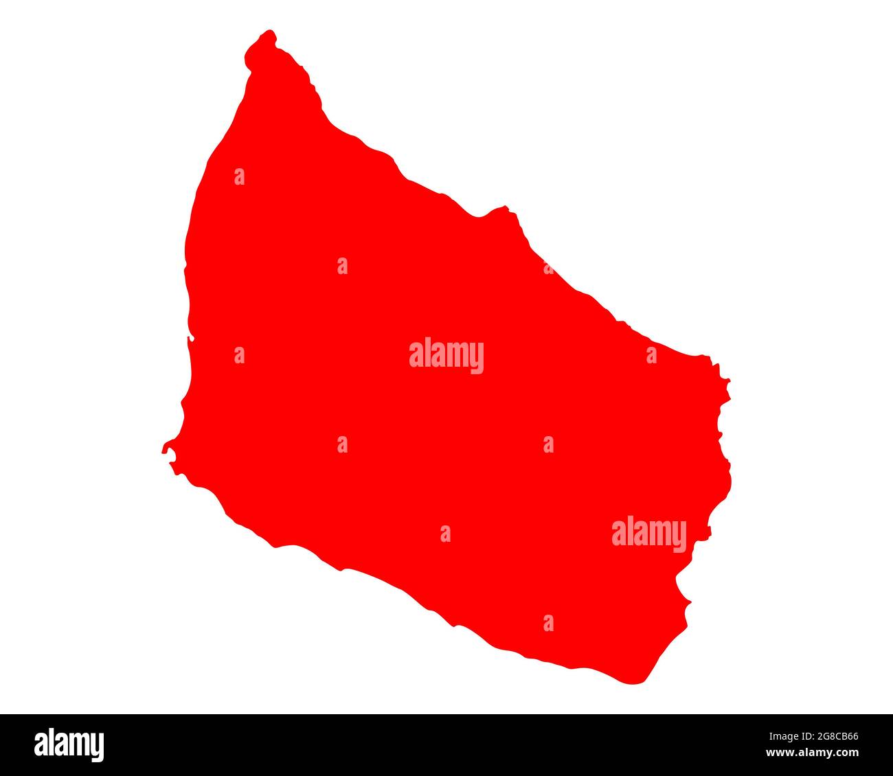 Map of Bornholm Stock Photo - Alamy