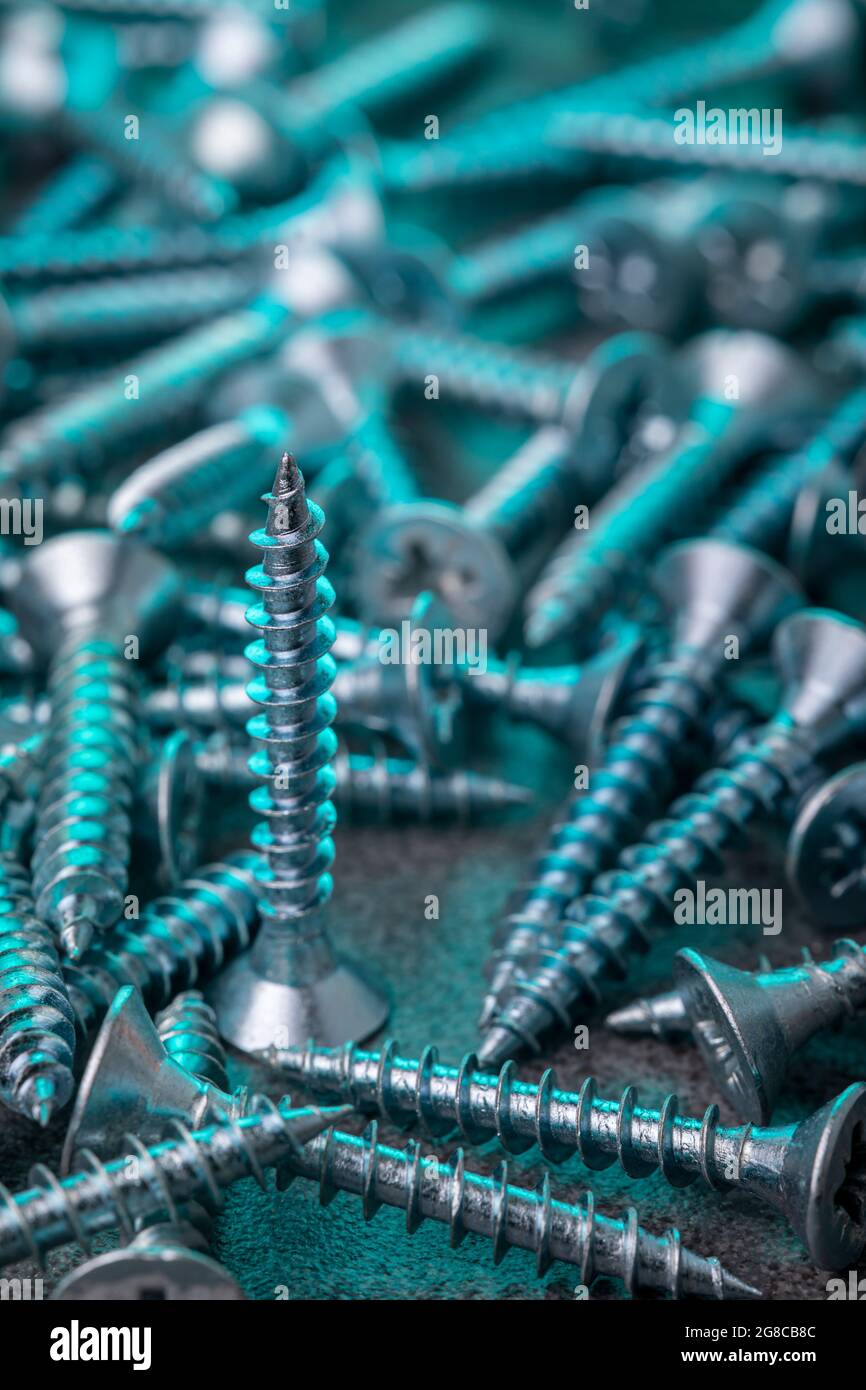 Galvanized screw hi-res stock photography and images - Alamy