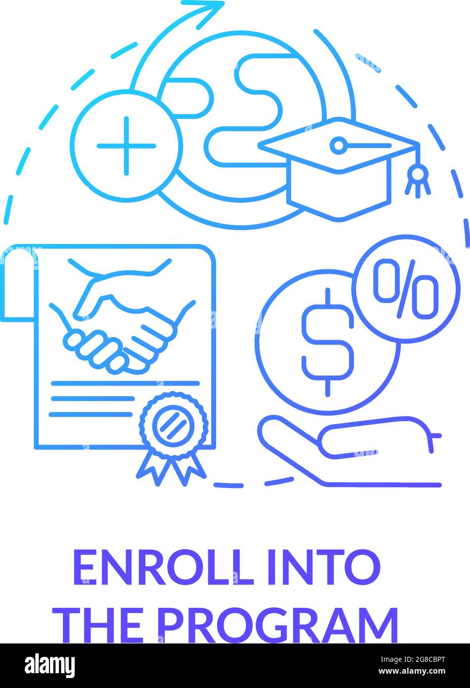 Enroll into internship program concept icon Stock Vector Image & Art ...