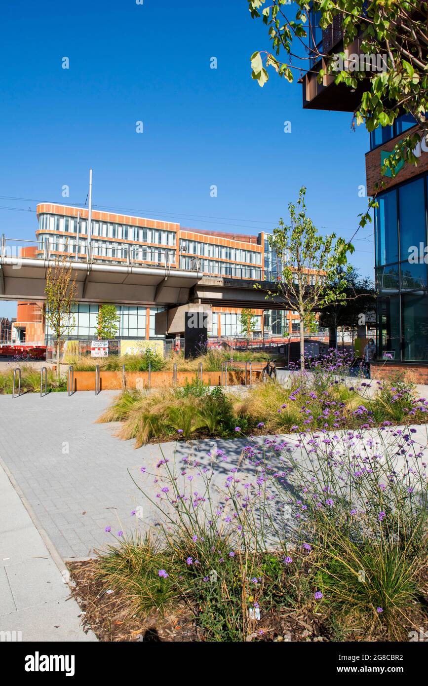 Summer morning at the new Nottingham College City Hub on the Southside ...
