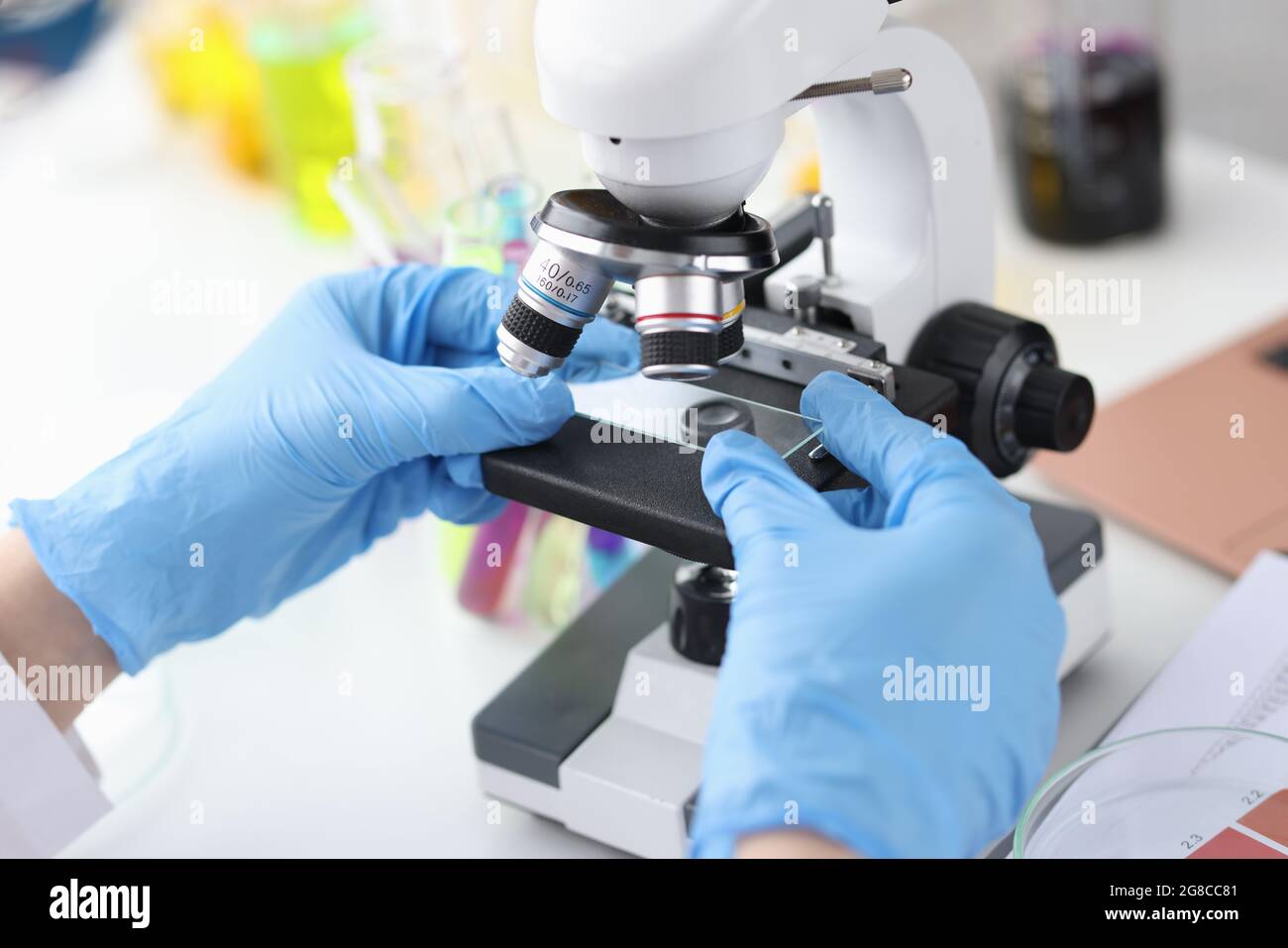 Microscope laboratory glass hi-res stock photography and images - Alamy