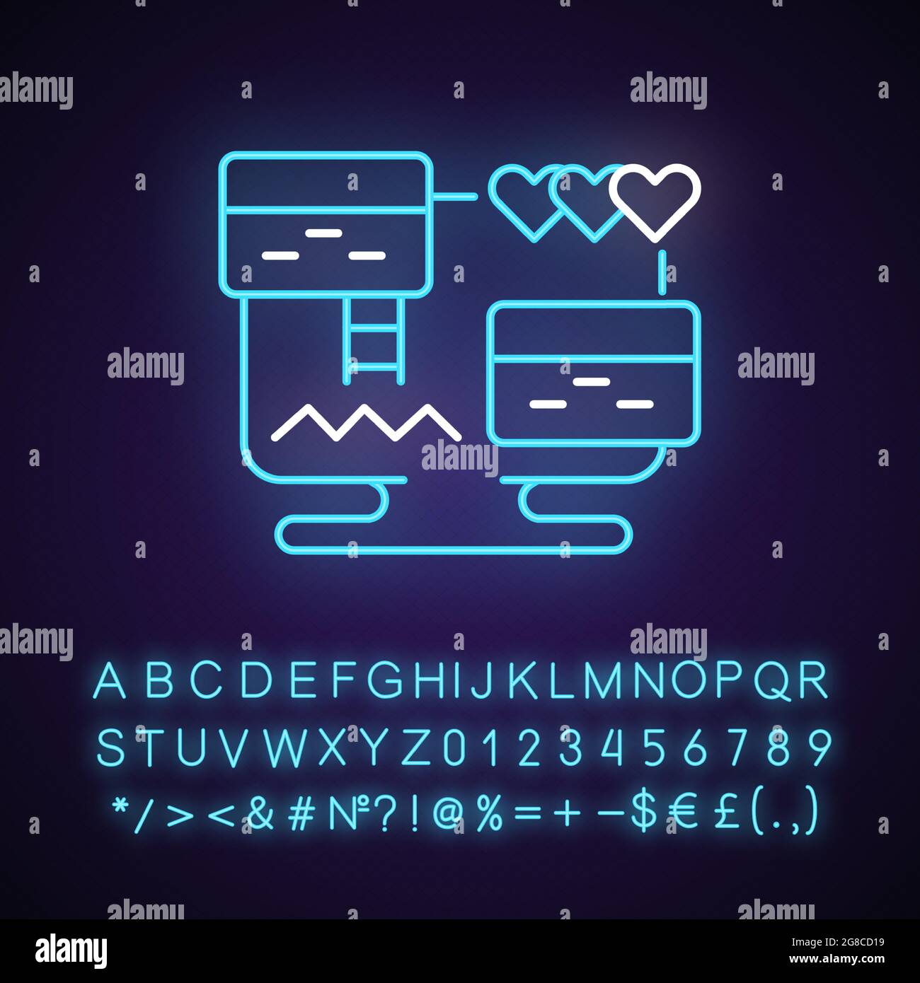 Platform video game neon light icon Stock Vector Image & Art - Alamy