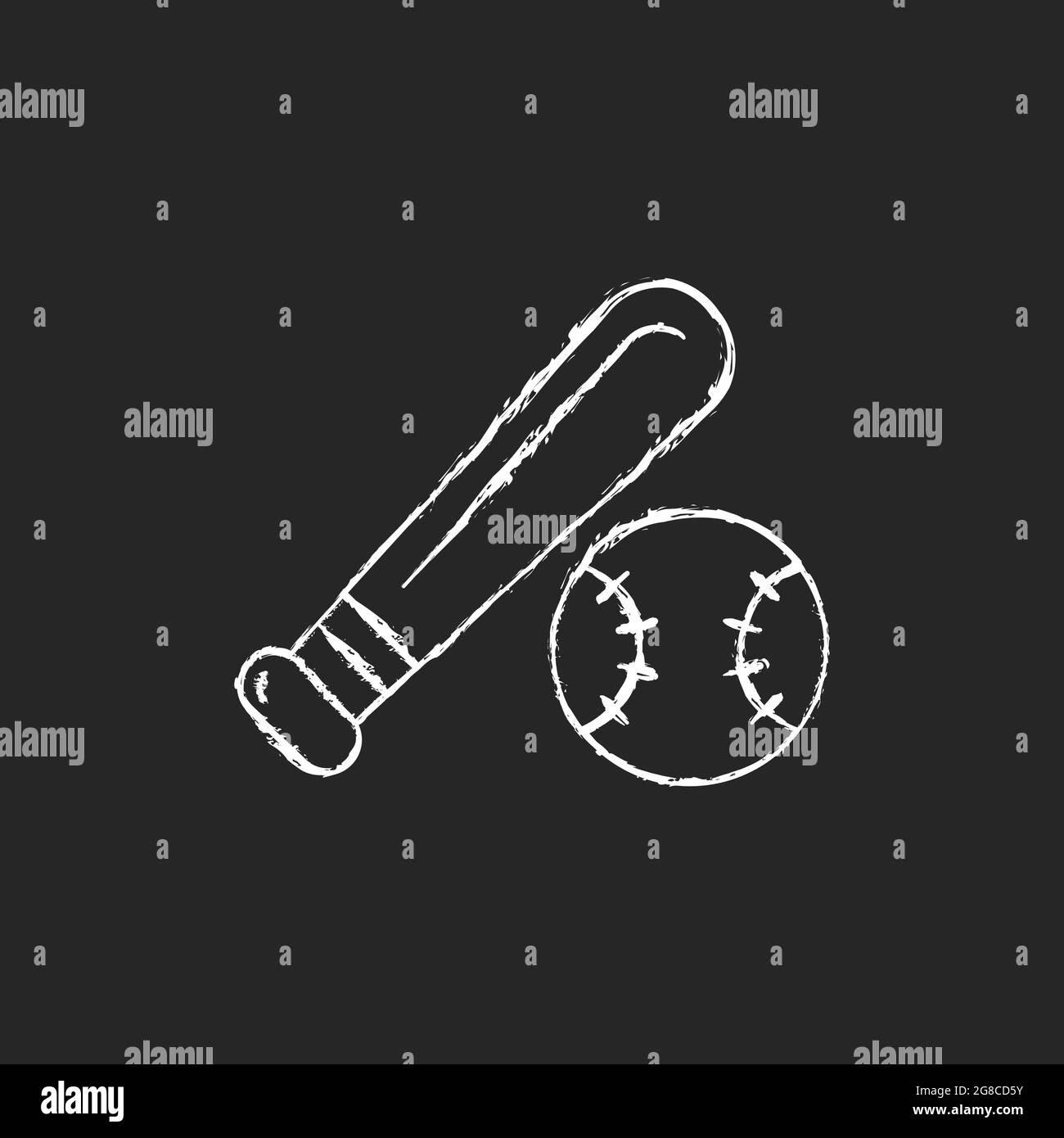 Baseball chalk white icon on dark background Stock Vector Image & Art ...