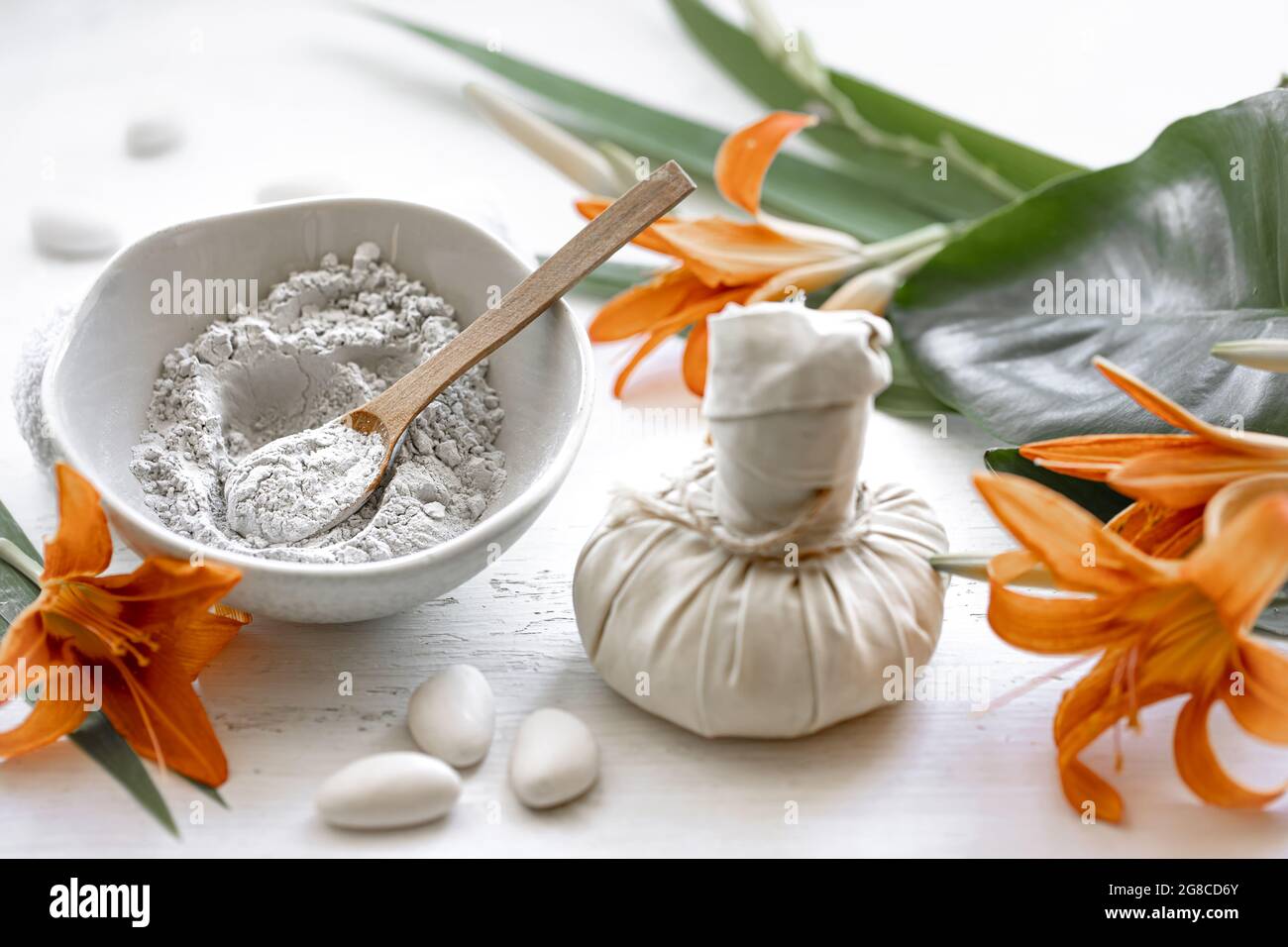 Preparation of a cosmetic mask from natural ingredients, facial skin ...