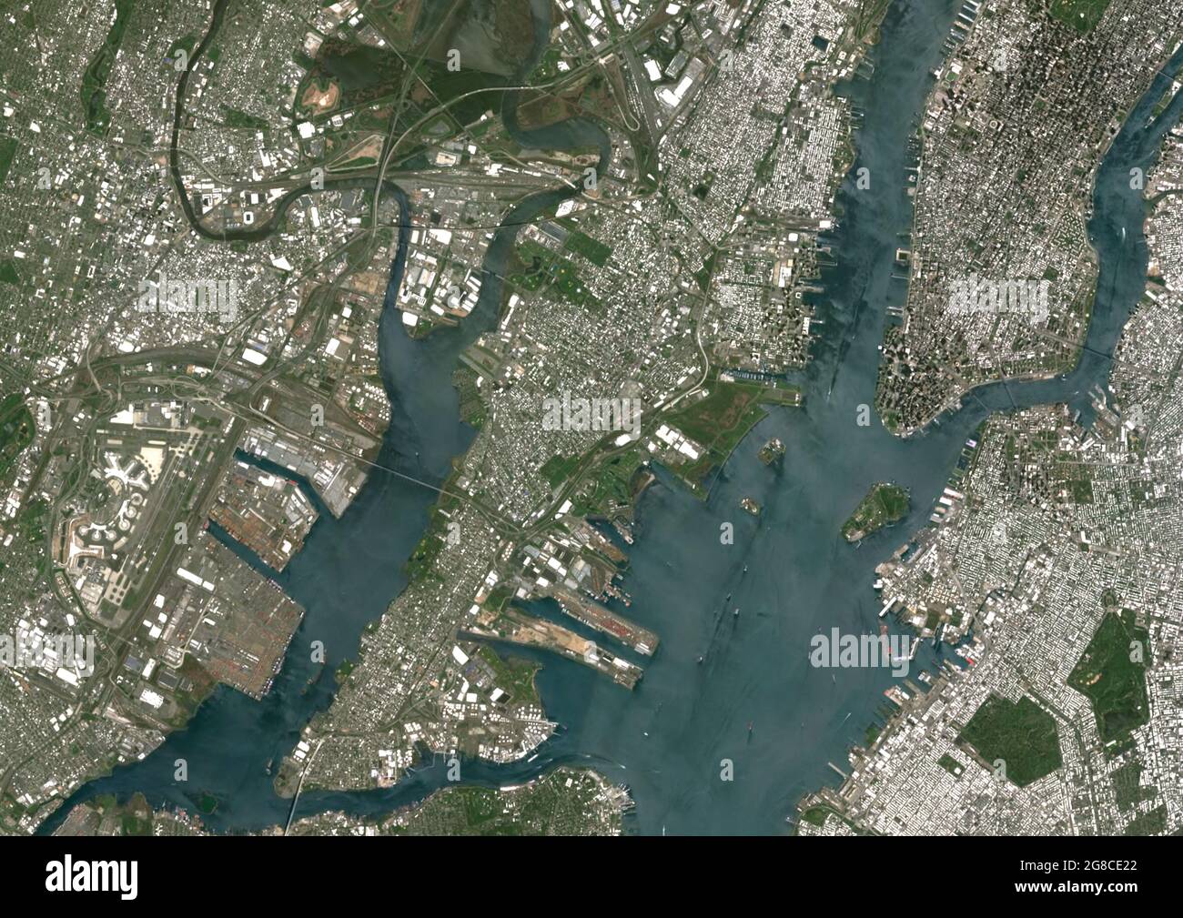 Jersey city aerial hi-res stock photography and images - Alamy