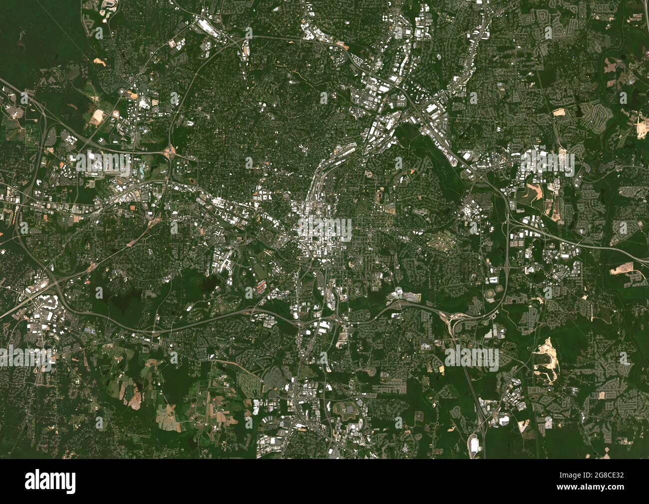 Raleigh north carolina aerial hi-res stock photography and images - Alamy