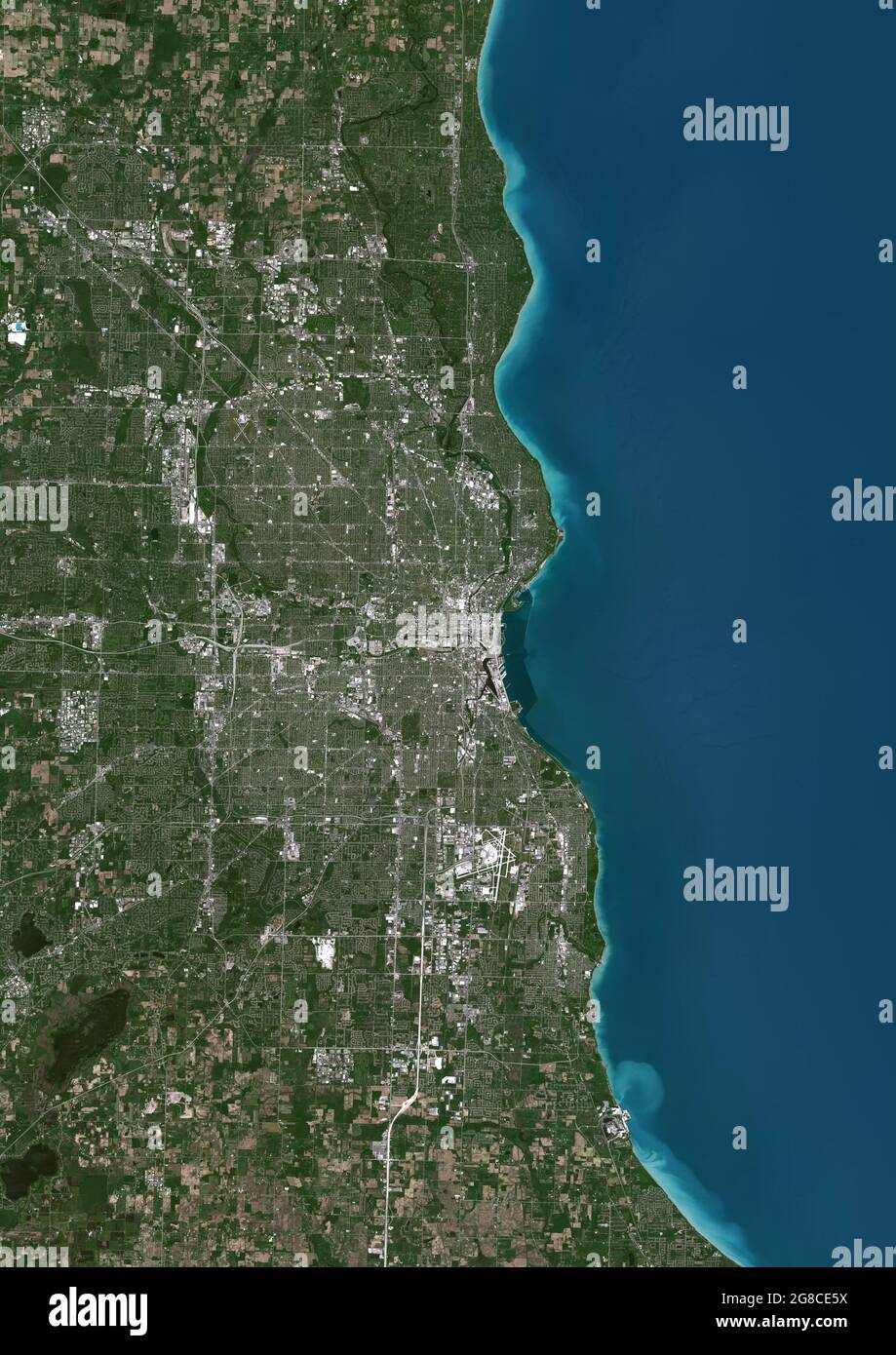 Aerial view of milwaukee hi-res stock photography and images - Alamy