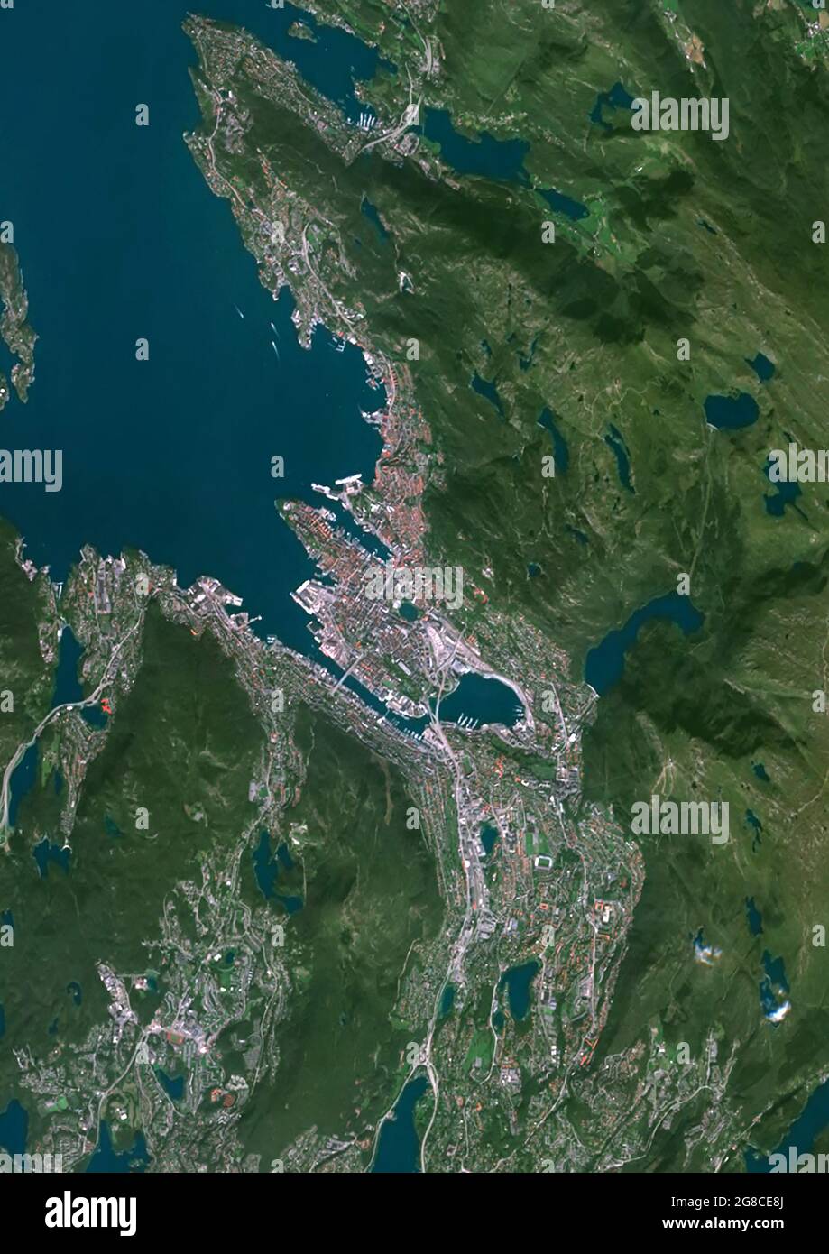 Aerial view of bergen hi-res stock photography and images - Alamy