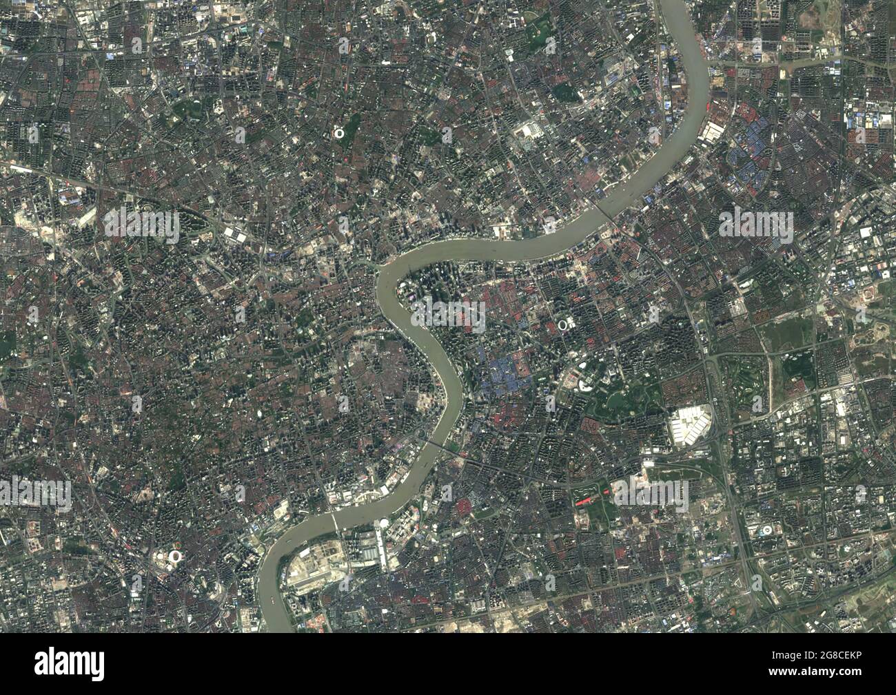 Shanghai, china, satellite image hi-res stock photography and images ...