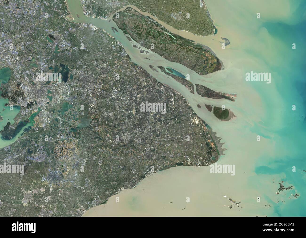Shanghai, china, satellite image hi-res stock photography and images ...