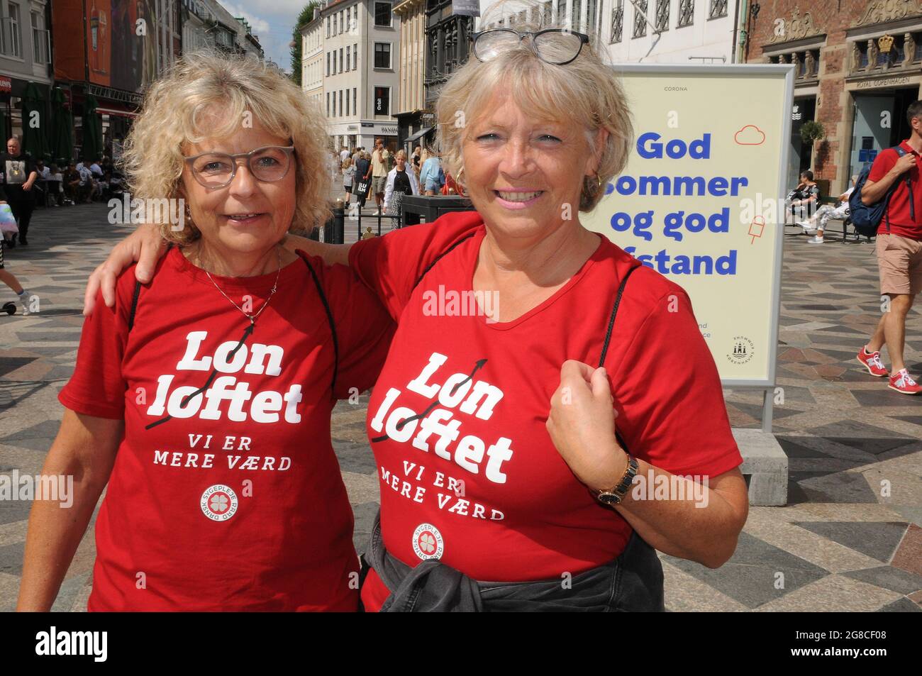 Copenhagen, Denmark.19 July 2021, Danish nurse demond higher wages for ...