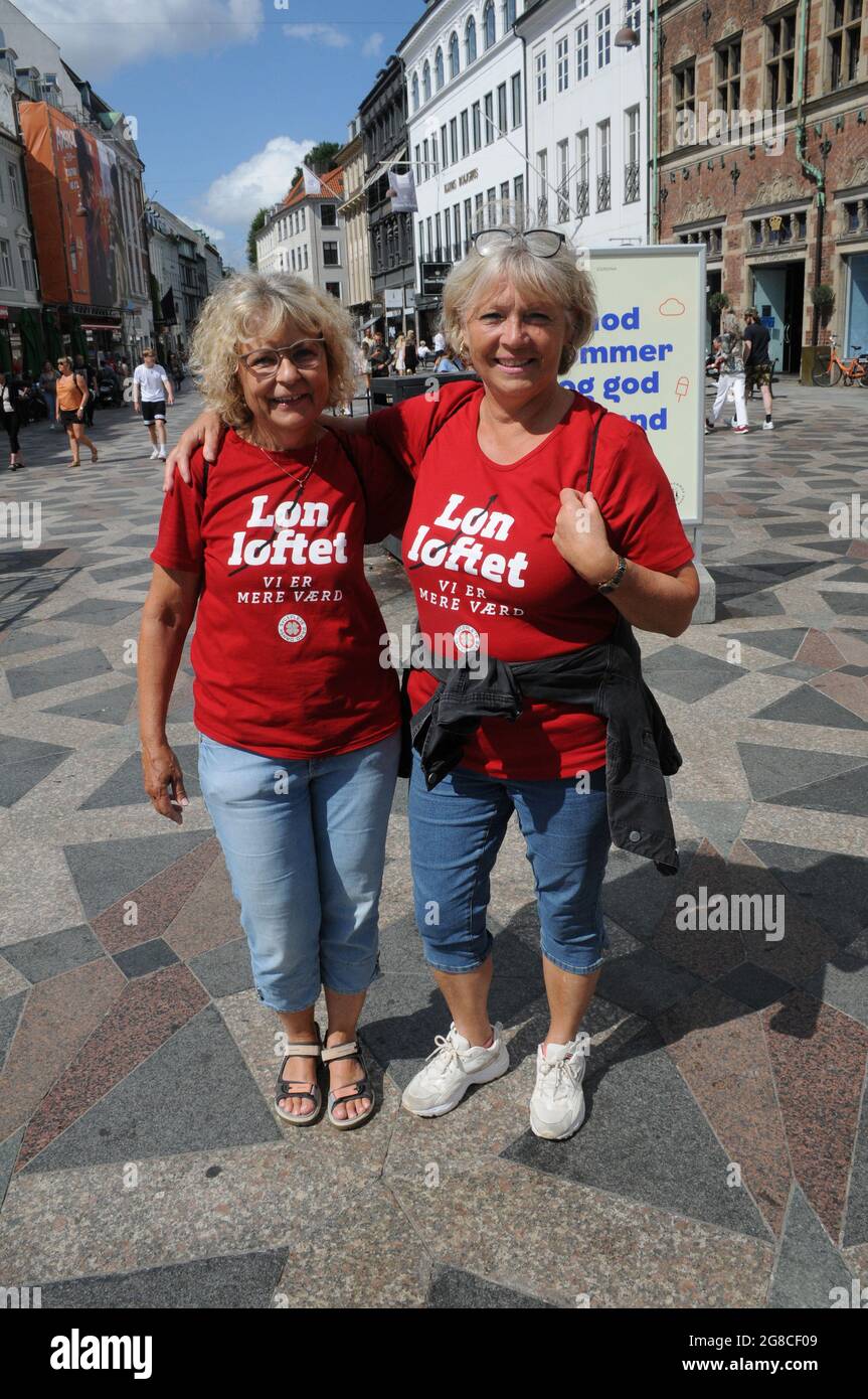Copenhagen, Denmark.19 July 2021, Danish nurse demond higher wages for ...