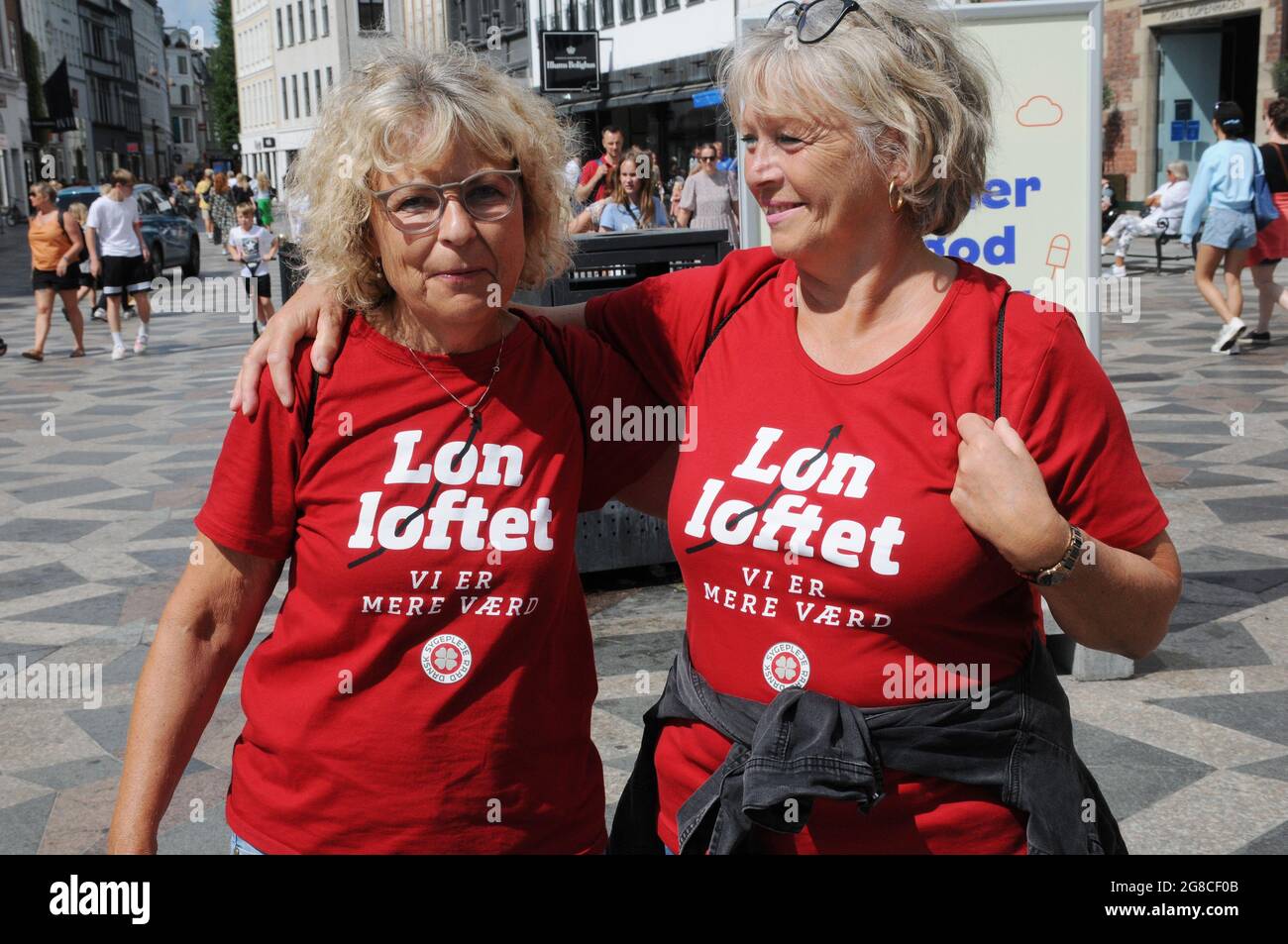 Copenhagen, Denmark.19 July 2021, Danish nurse demond higher wages for ...