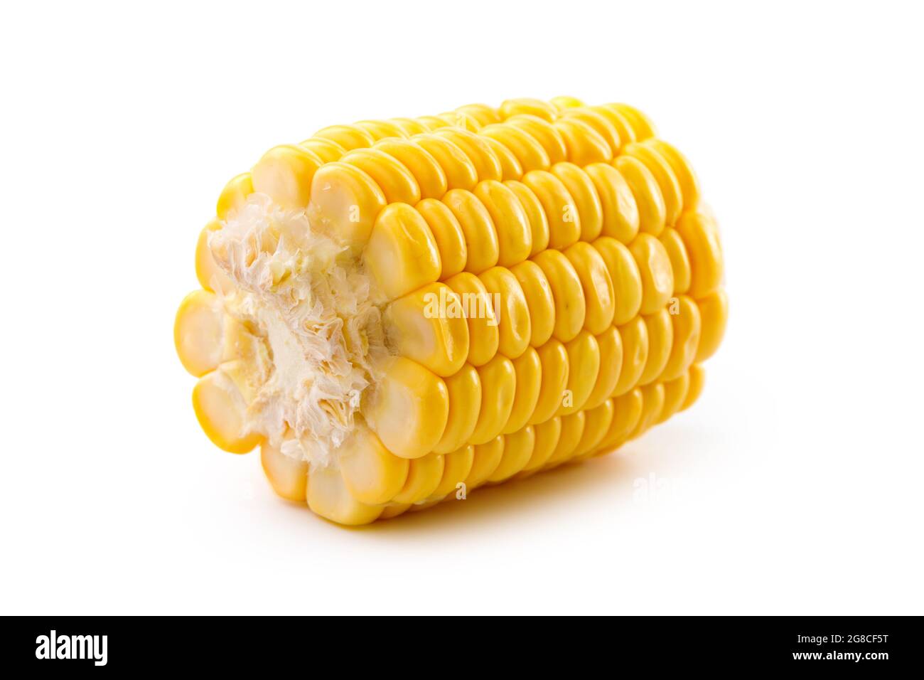 Corn on a white background Stock Photo - Alamy