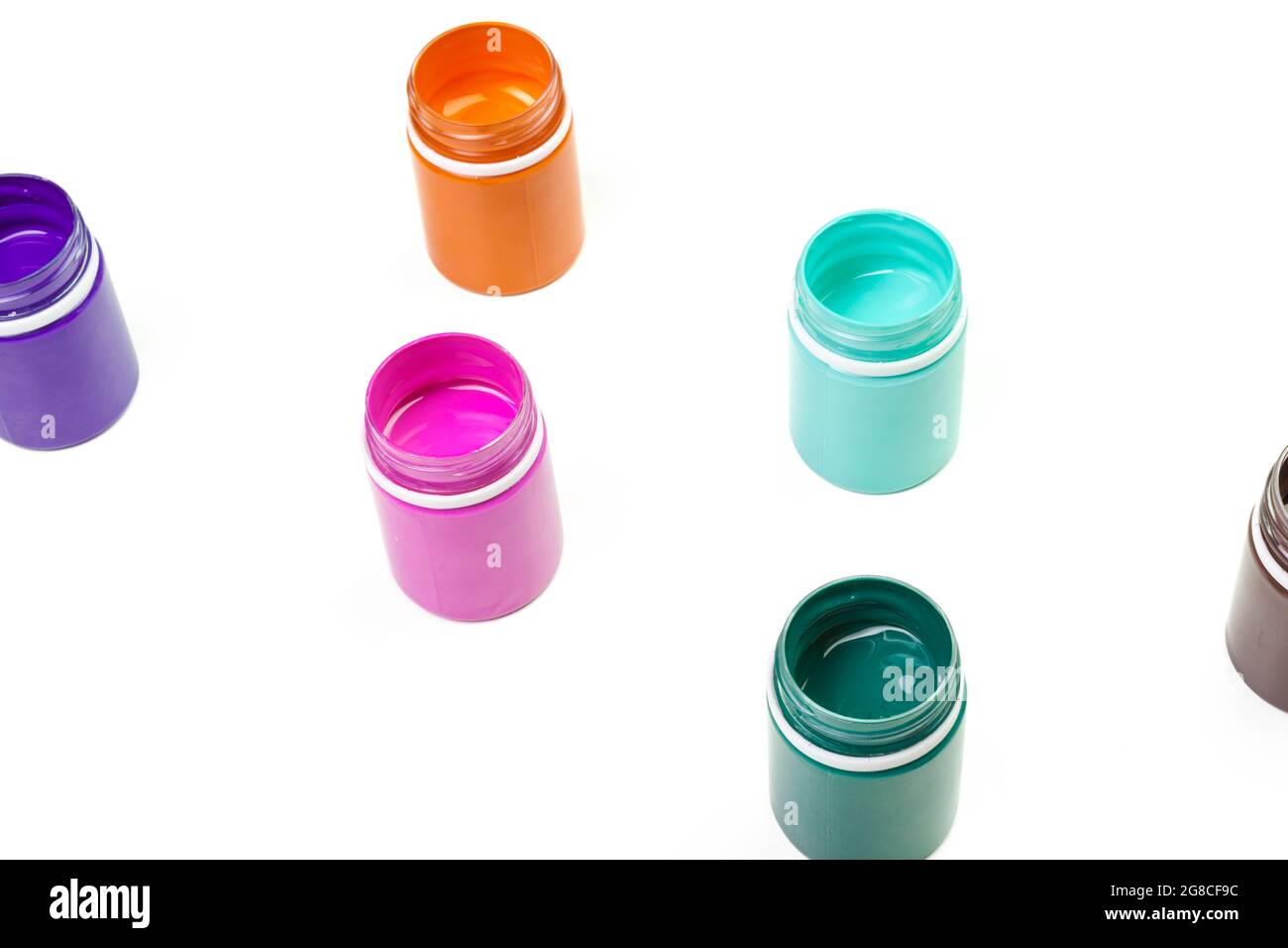 plastic Paint bottles for art Stock Photo - Alamy