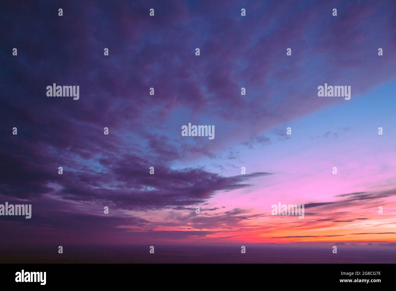 Colorful cloudy sky at sunset. Gradient color. Sky texture. Abstract ...