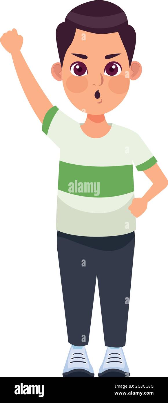 little boy waving character Stock Vector Image & Art - Alamy