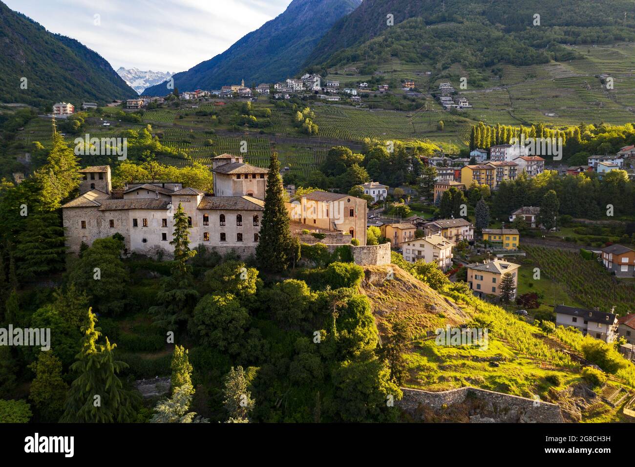 Sondrio from the castle hi-res stock photography and images - Alamy