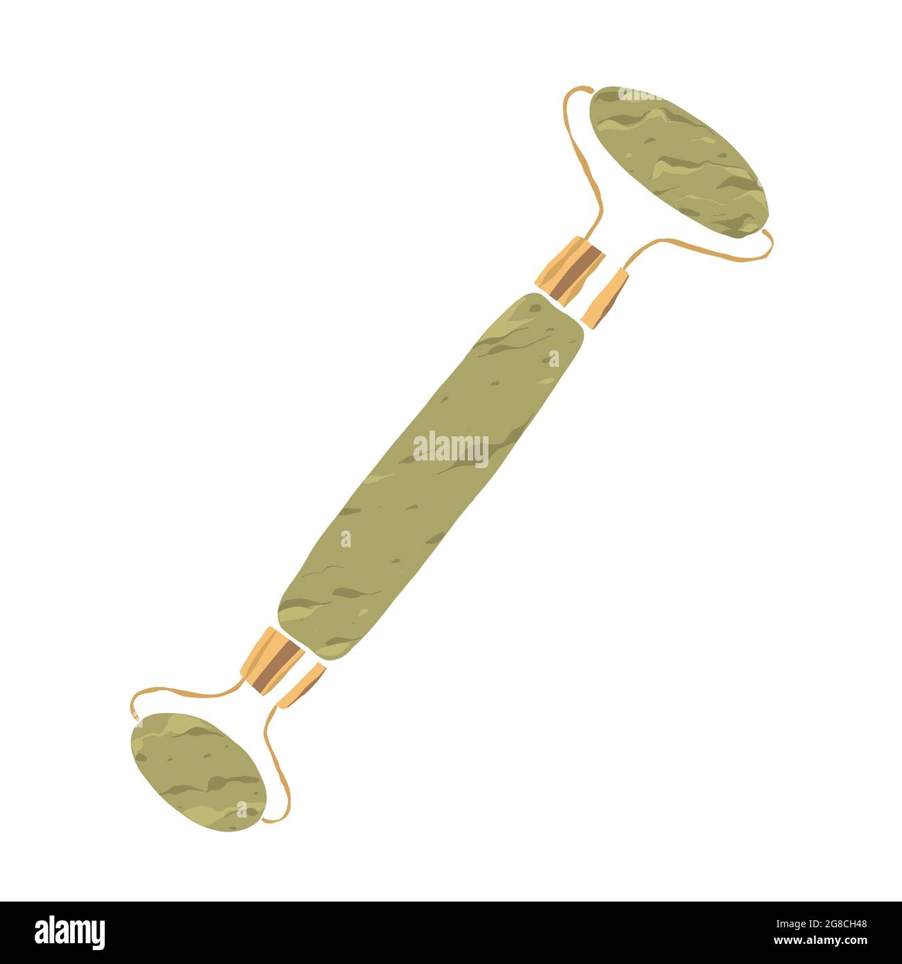 Quartz roller face massage Stock Vector Images - Alamy