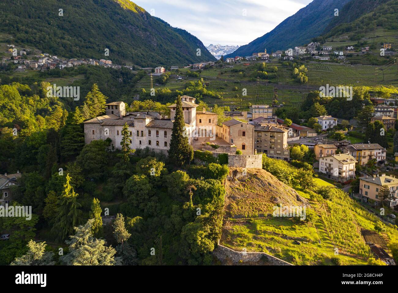 Sondrio from the castle hi-res stock photography and images - Alamy