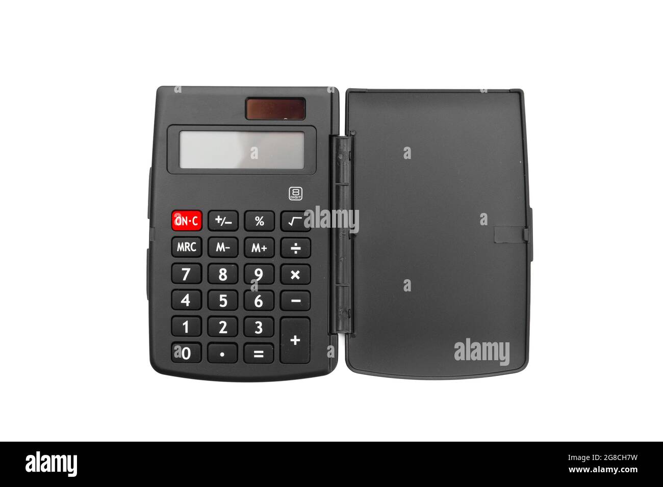 Calculator on white background Stock Photo - Alamy