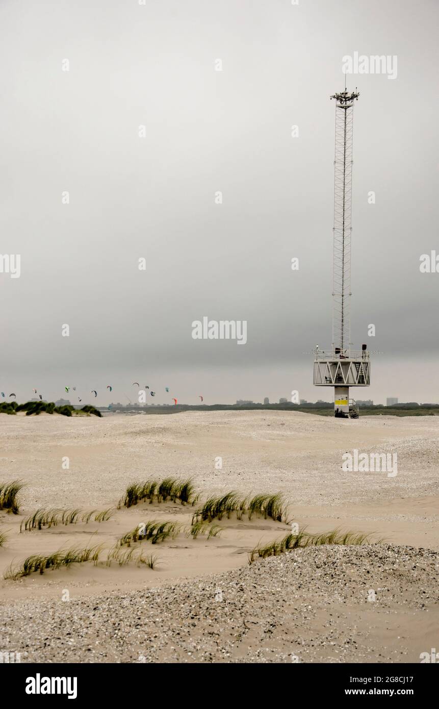 Monster, The Netherlands, July 14, 2021: view from the Zandmotor (Sand ...