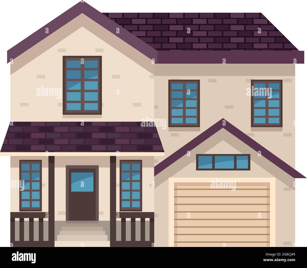 gray house front Stock Vector Image & Art - Alamy