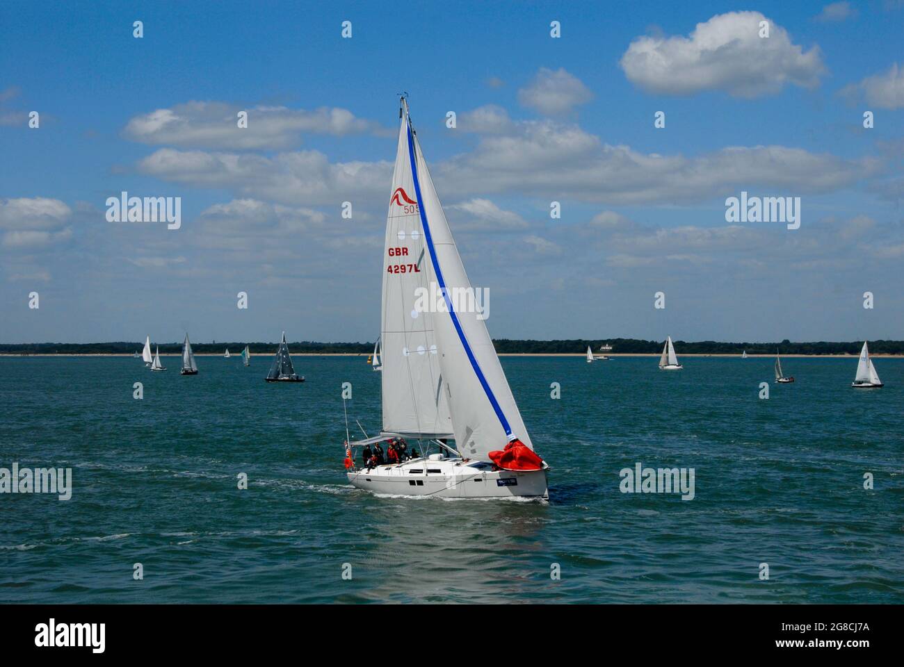 Sailing yacht cowes week hi-res stock photography and images - Alamy