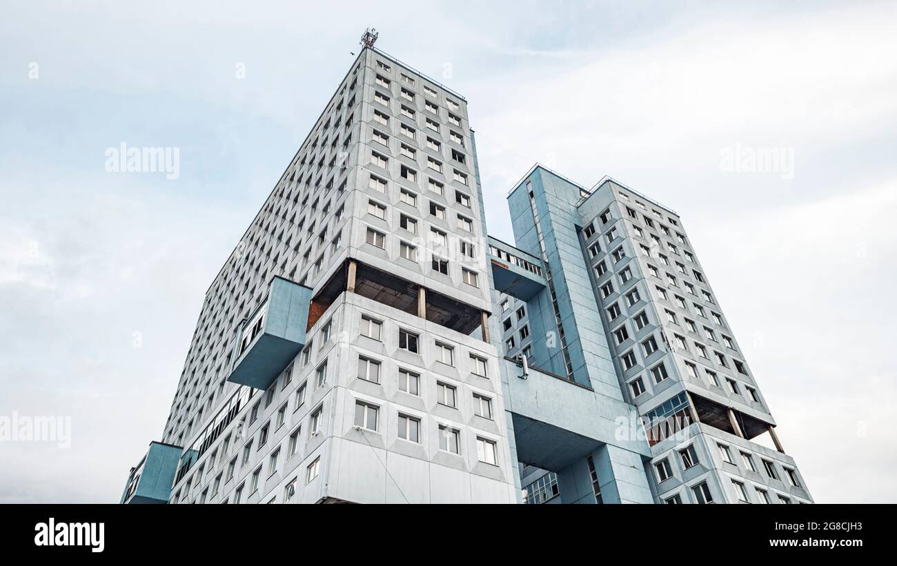 House of Soviets in Kaliningrad, an abandoned building in the ...