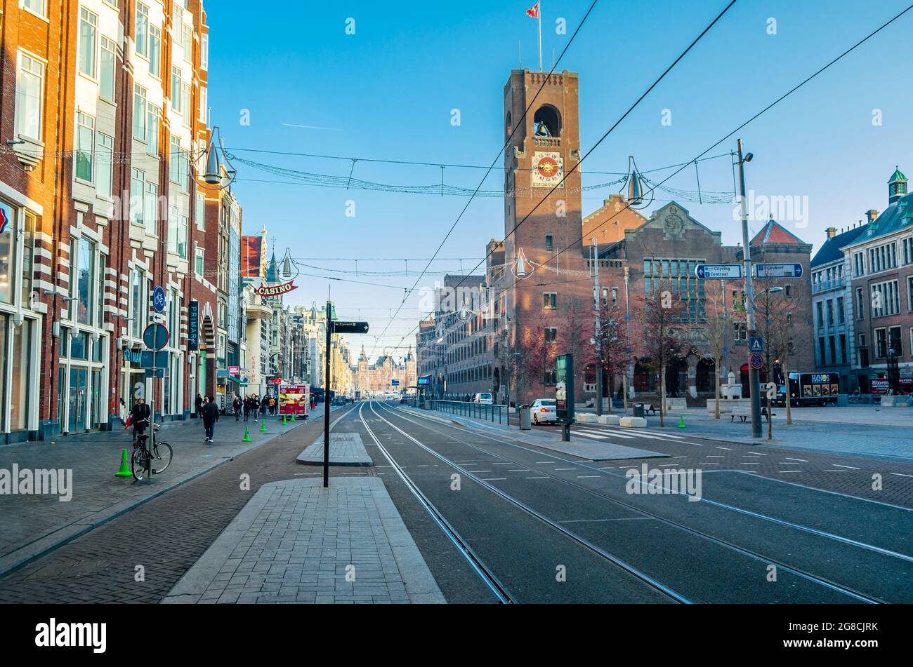 AMSTERDAM, THE NETHERLANDS - NOVEMBER 17, 2018: Beurs van Berlage ...