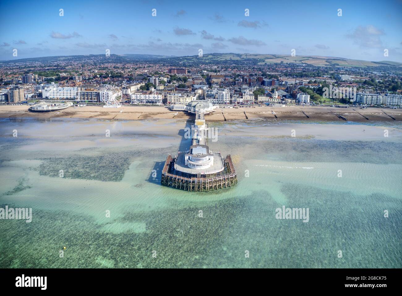 Aerial photo of Worthing Pier an impressive Victorian structure on the ...