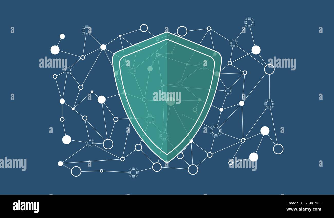 Illustration of a network safety concept Stock Photo - Alamy