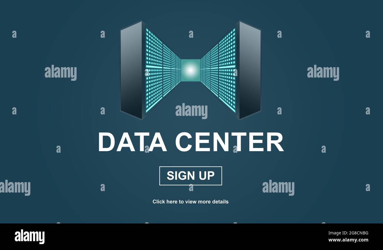 Illustration of a data center concept Stock Photo - Alamy