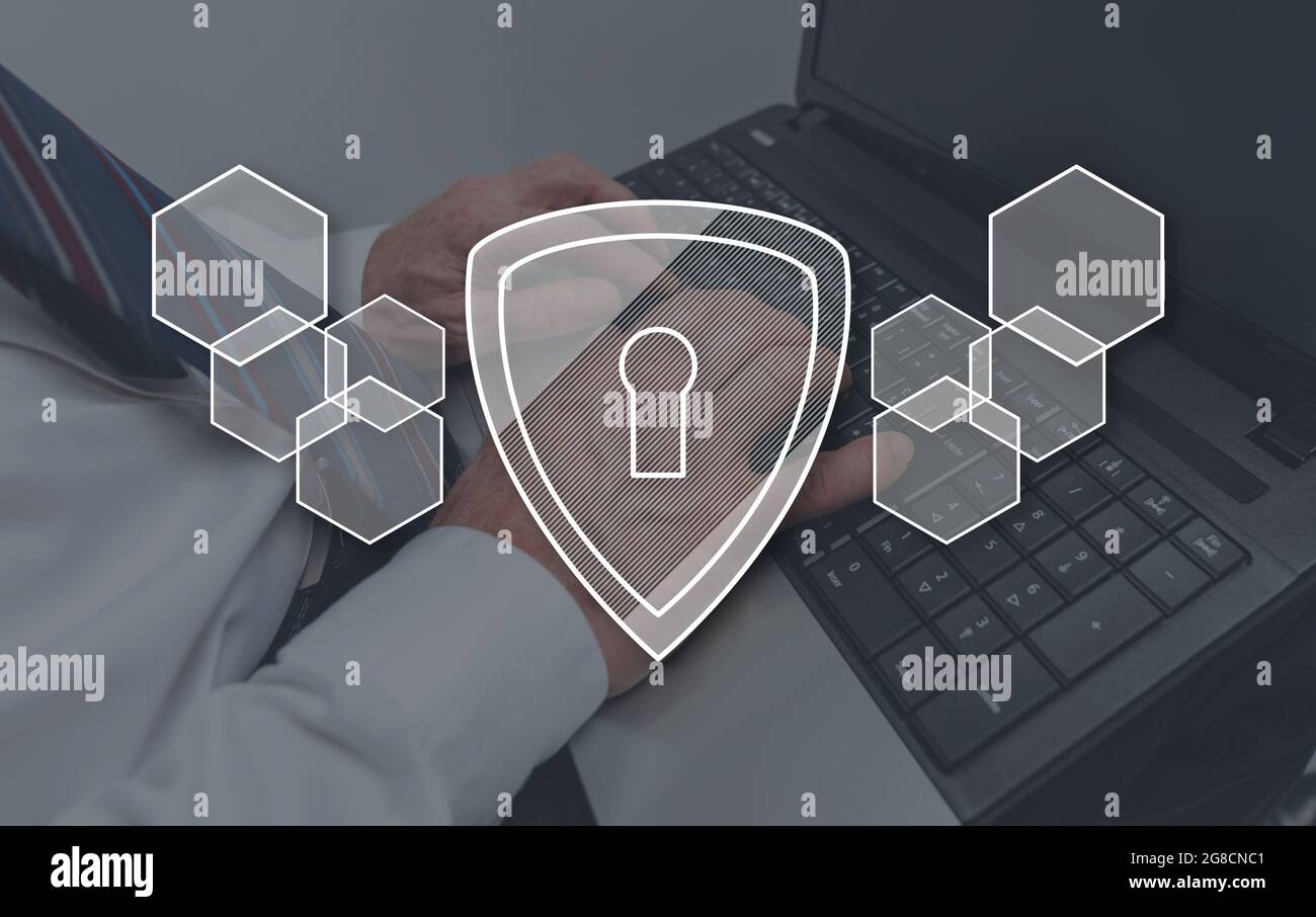 Protection concept illustrated by a picture on background Stock Photo ...