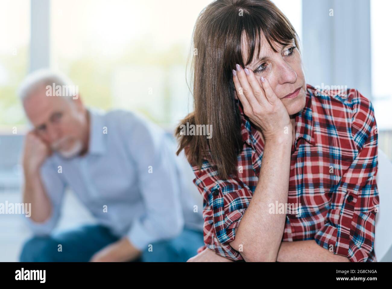 Mature couple having relationship problems Stock Photo - Alamy