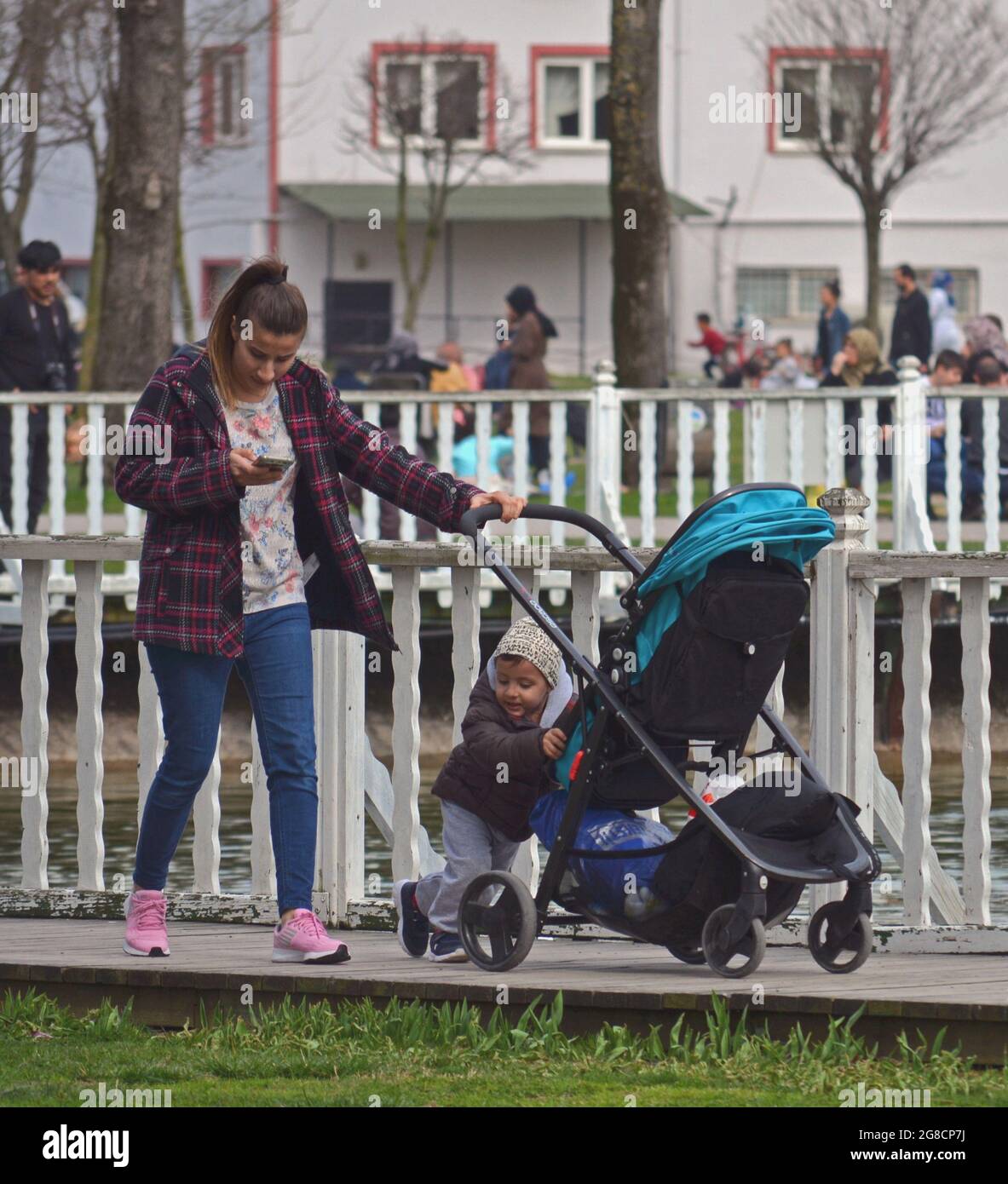 Kent Park is a popular park in Turkey, Sakarya city where many people ...