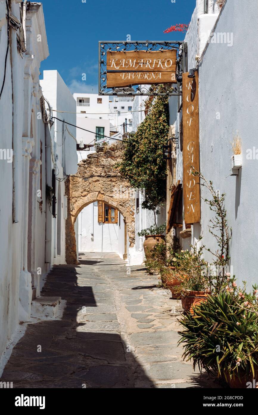 Taverna rhodes hi-res stock photography and images - Alamy