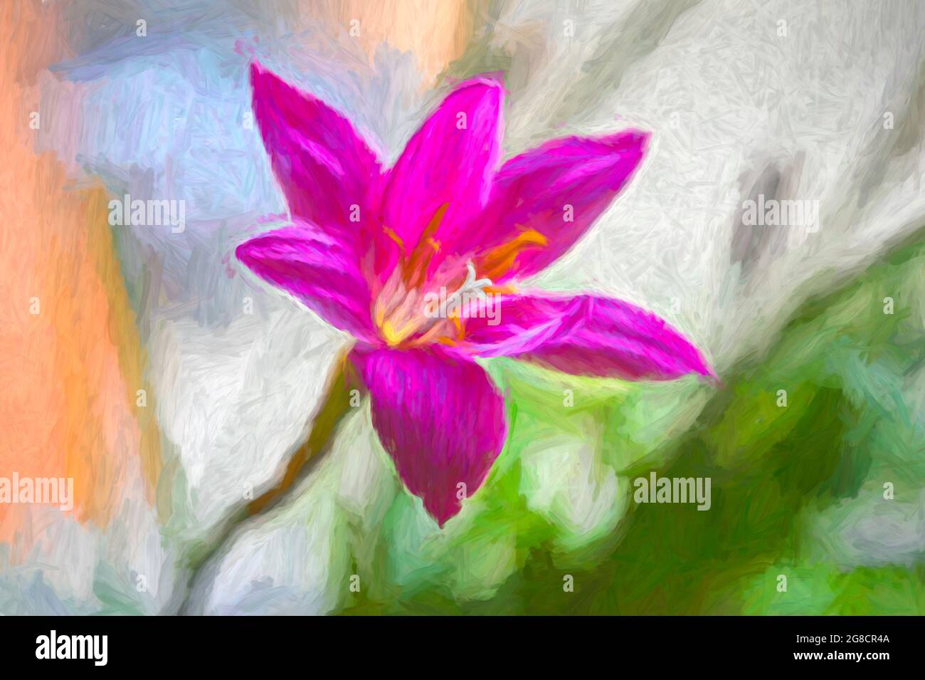 Simple Lily Painting