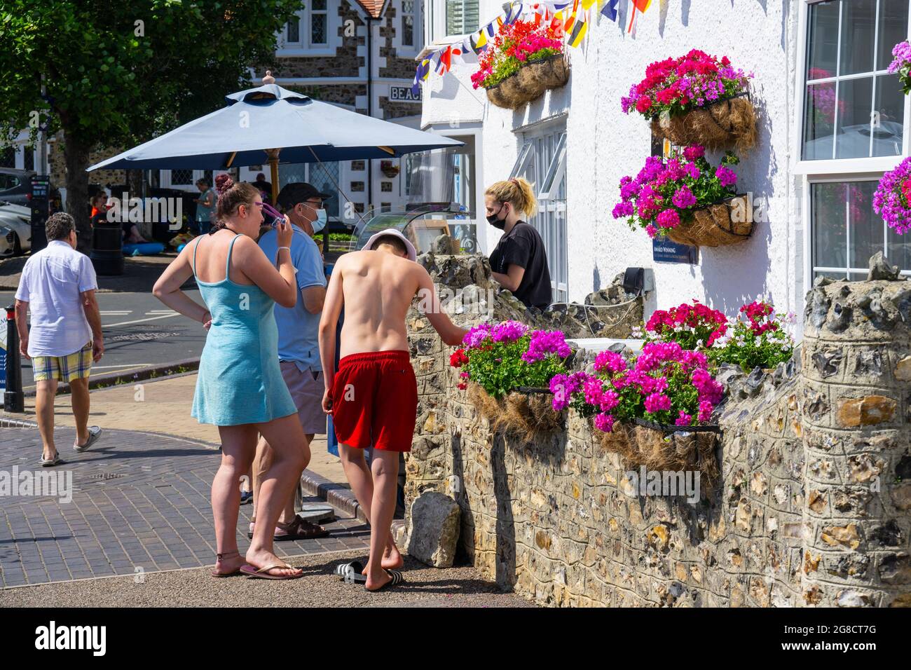 Devon village clear sky skies hi-res stock photography and images - Alamy