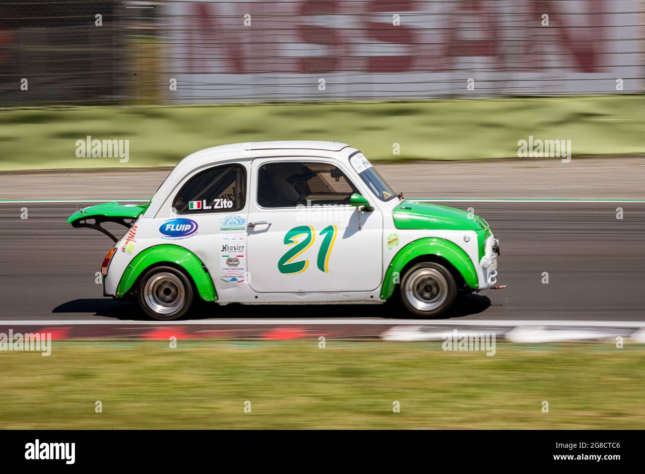 Vallelunga June 13 2021, Fx series racing. Fiat 500 old classic italian ...