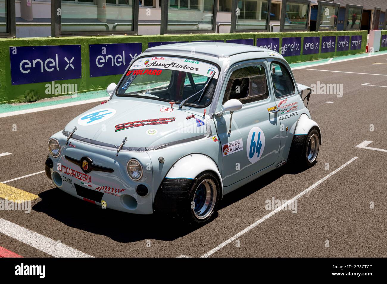 Vallelunga June 13 2021, Fx series racing. Fiat 500 old classic italian ...